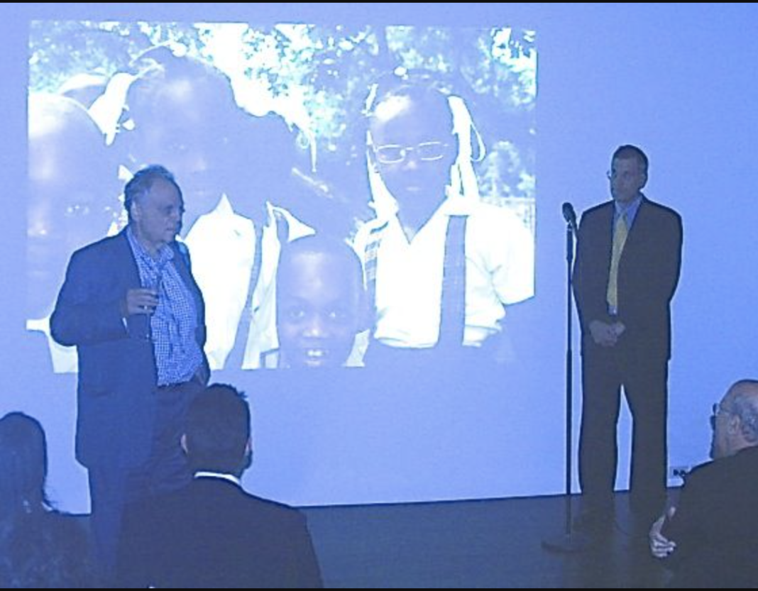 Don Rubin speaking at a reception for the J. Luce Foundation to benefit ...