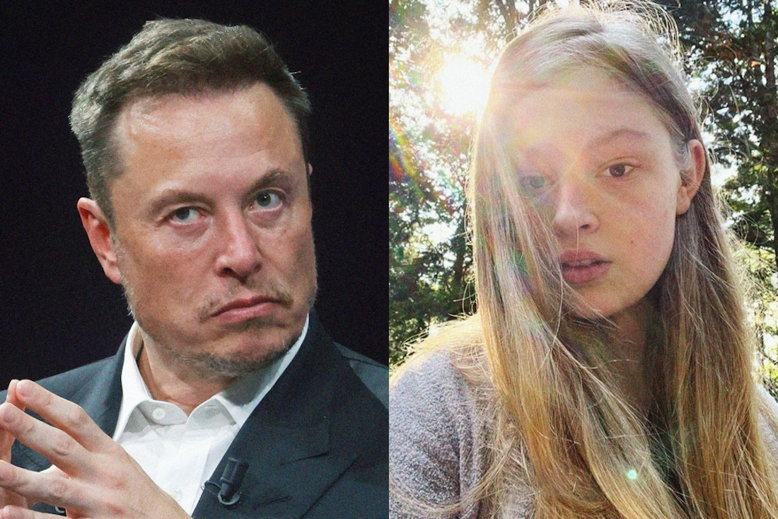 Photo: Elon Musk and his daughter Vivian Jenna Wilson. Credit: NBC News.
