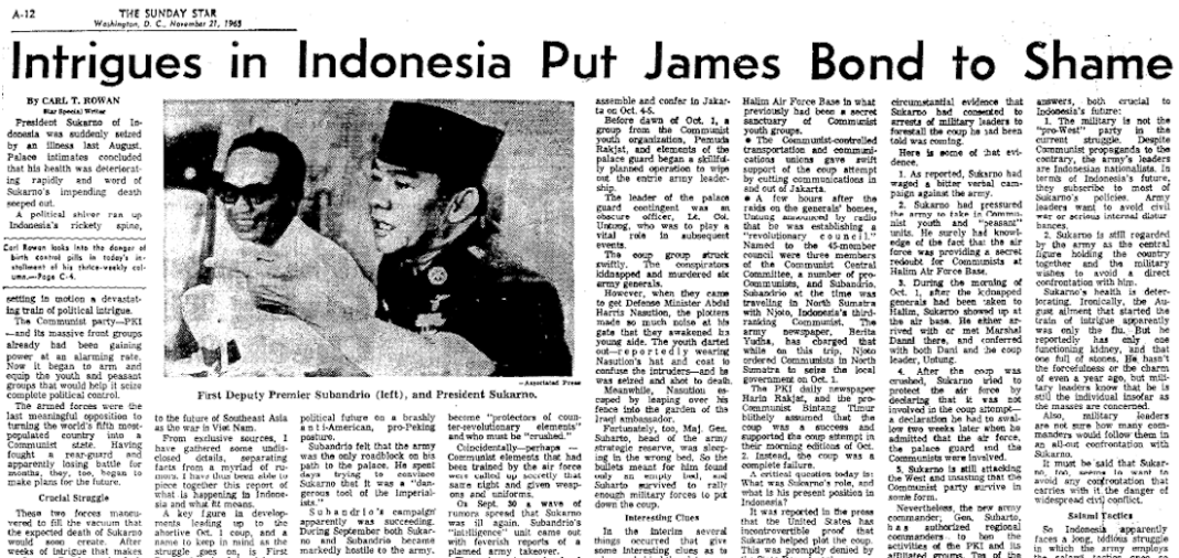 How the CIA’s 1958 Indonesia Coup Attempt Unraveled in Failure - The ...
