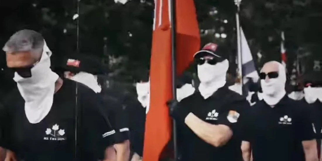 Canada: Masked White Nationalist Group Marches in Niagara - The ...